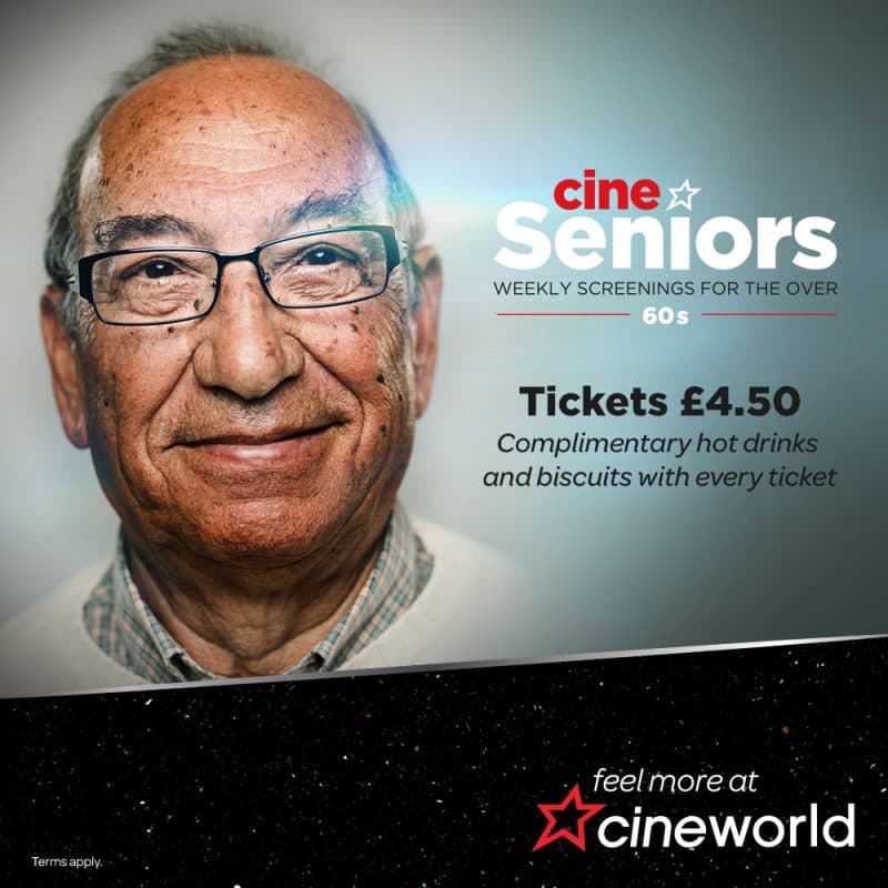 CINESENIORS SHOWINGS 🎞 - Festival Leisure Park | Essex’s No.1 Leisure ...